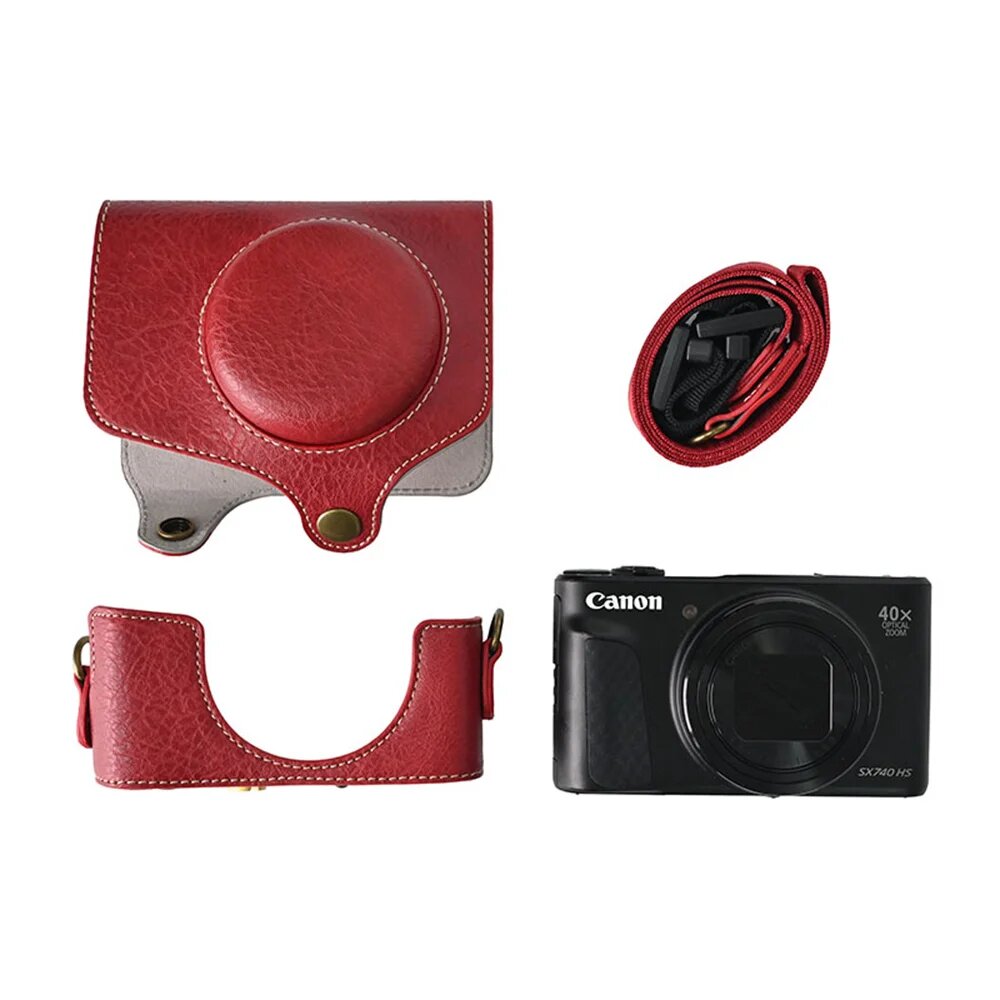 Чехол для Canon SX740 HS/SX730 HS, красный