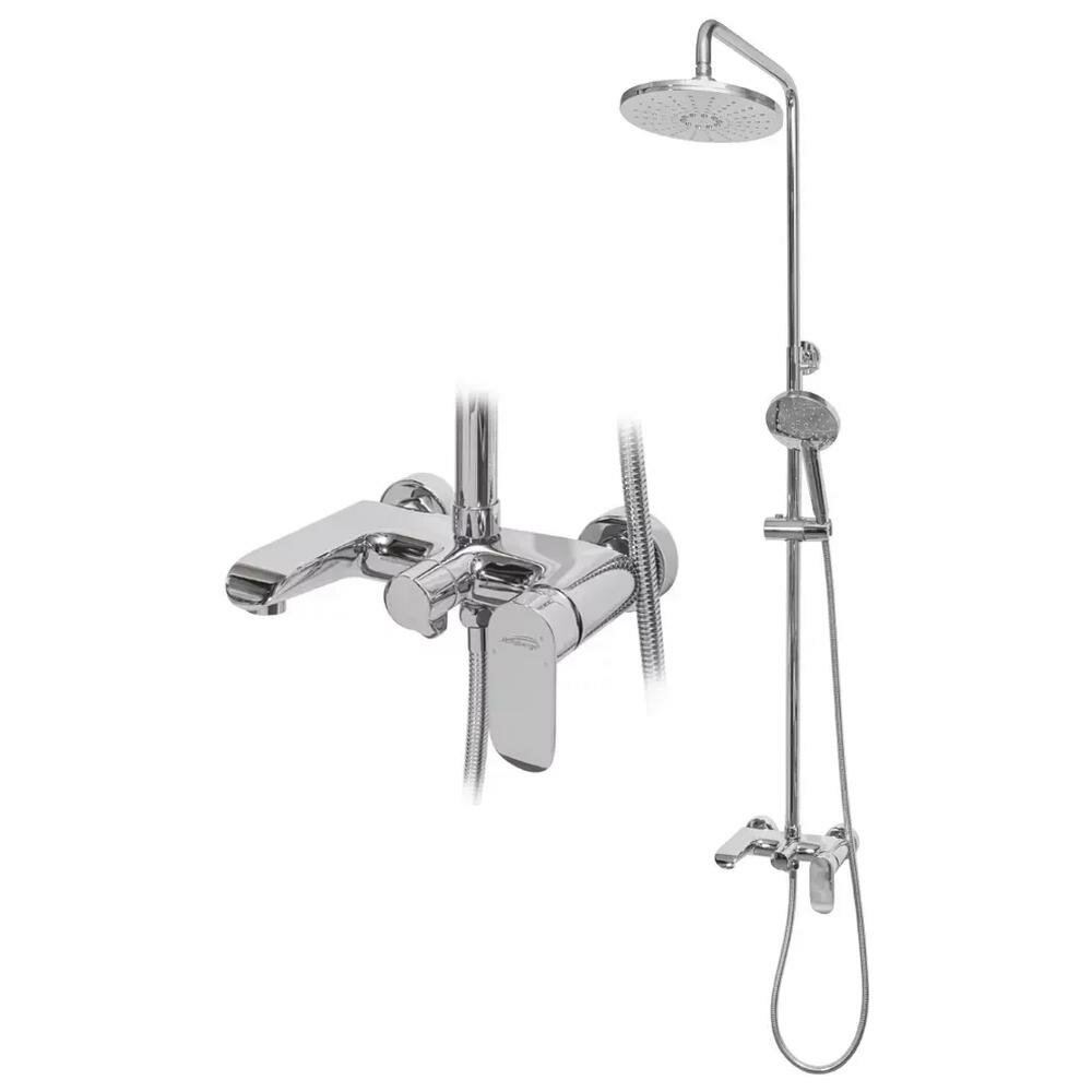 Душевая система Hansberge H5033C, хром