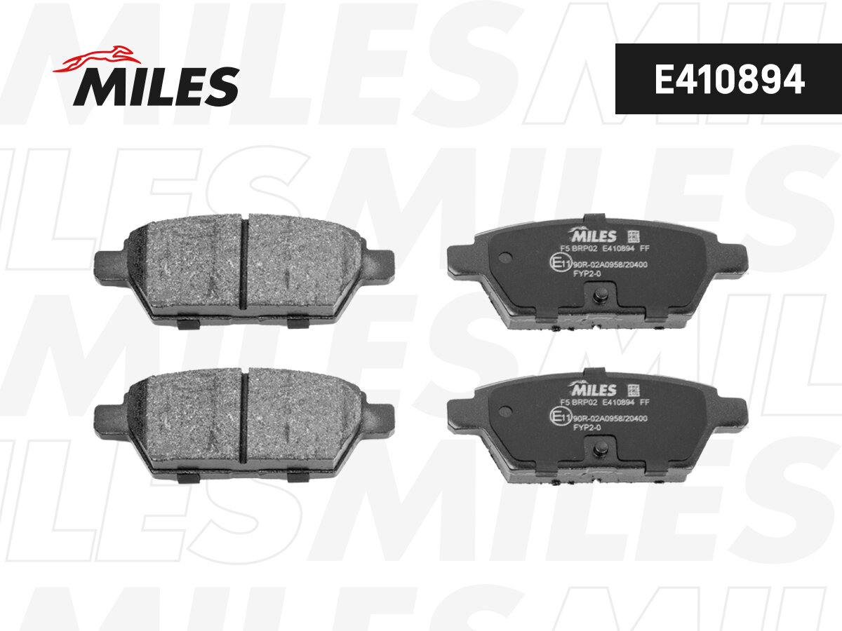 MILES Комплект тормозных колодок, дисковый тормоз FAW Besturn X80 E410894