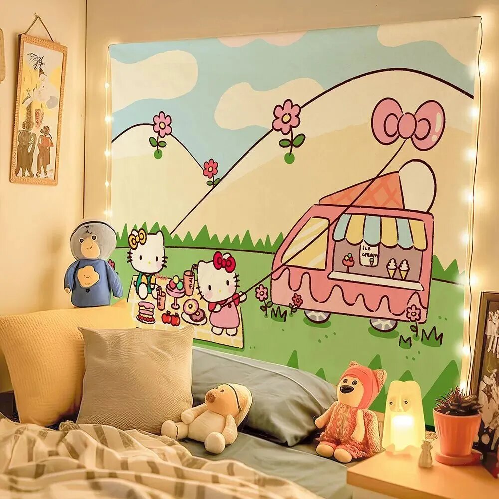 Гобелен "Sanrio и Моя Мелоди", 75х100 см, 11x11