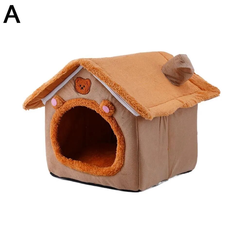 Домик лежанка для кошек собак мелких средних пород животных pets "Будка Джентльмена", войлок, 33*30*32cm