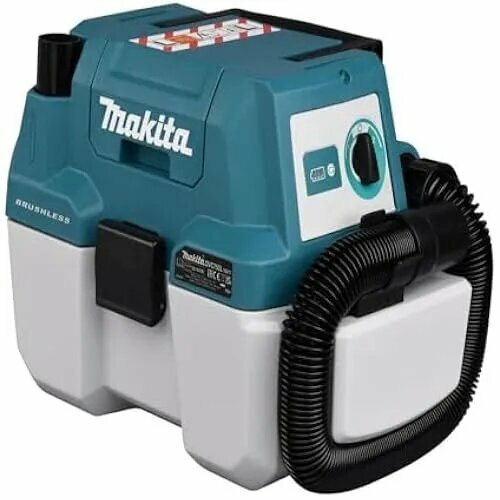 Makita Напольный пылесос HEPA-фильтр, DVC750LZ, пылесос DVC 750 LZ 18 Вольт без аккумулятора и зарядного устройства, зеленый/черный, 4,5 литра