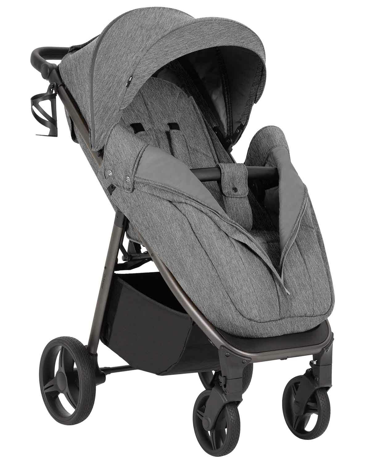Коляска прогулочная Carrello Bravo PU Metal Grey для детей до 22 кг