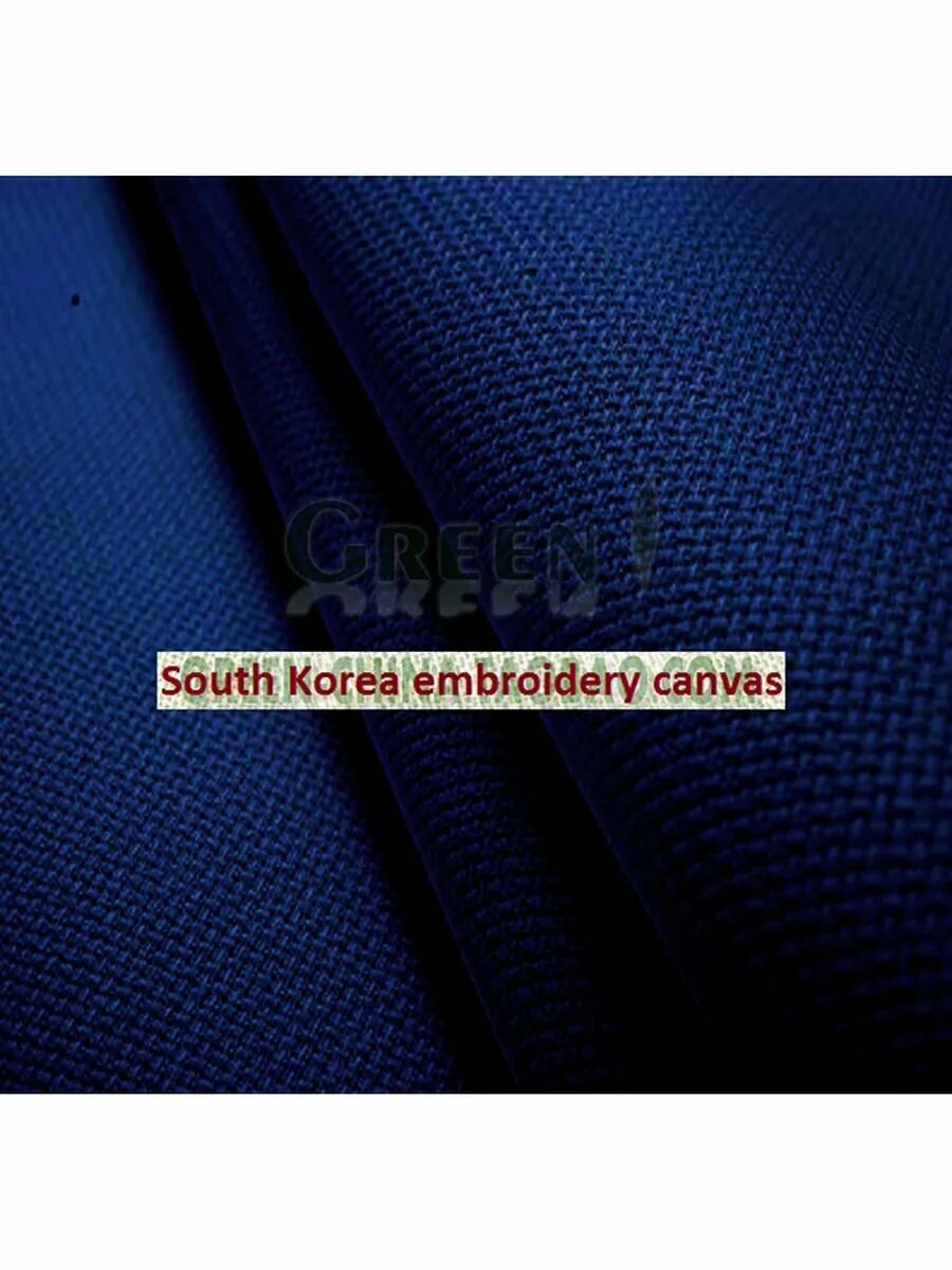 Канва GREEN stitch 18 ct (75x50 см, цвет DMC-336)