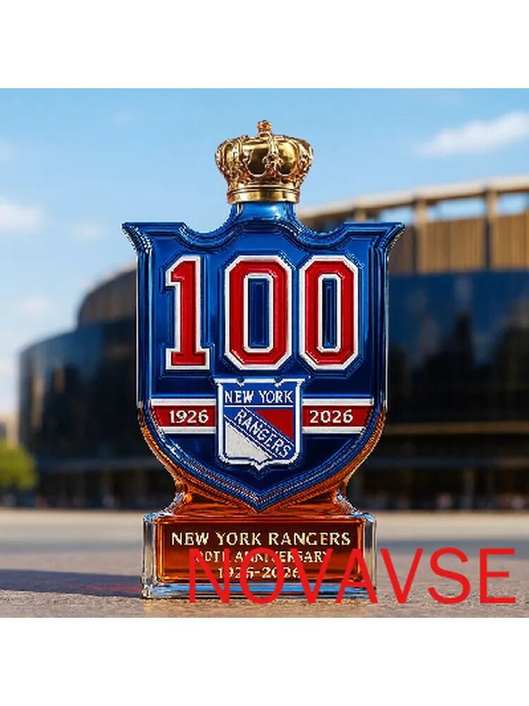 Бутылка для Виски (Тема "New York Rangers 100-летие") Коллекционная, Декоративная, Герметичная