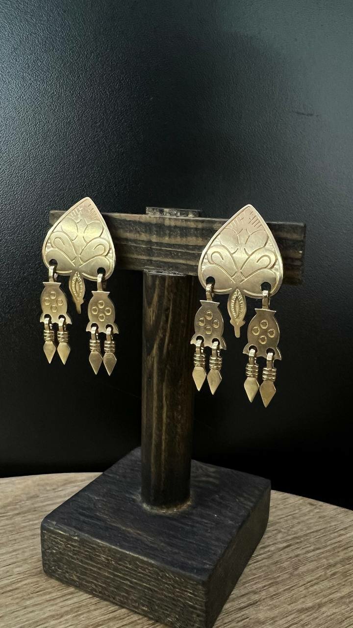 Серьги двусторонние