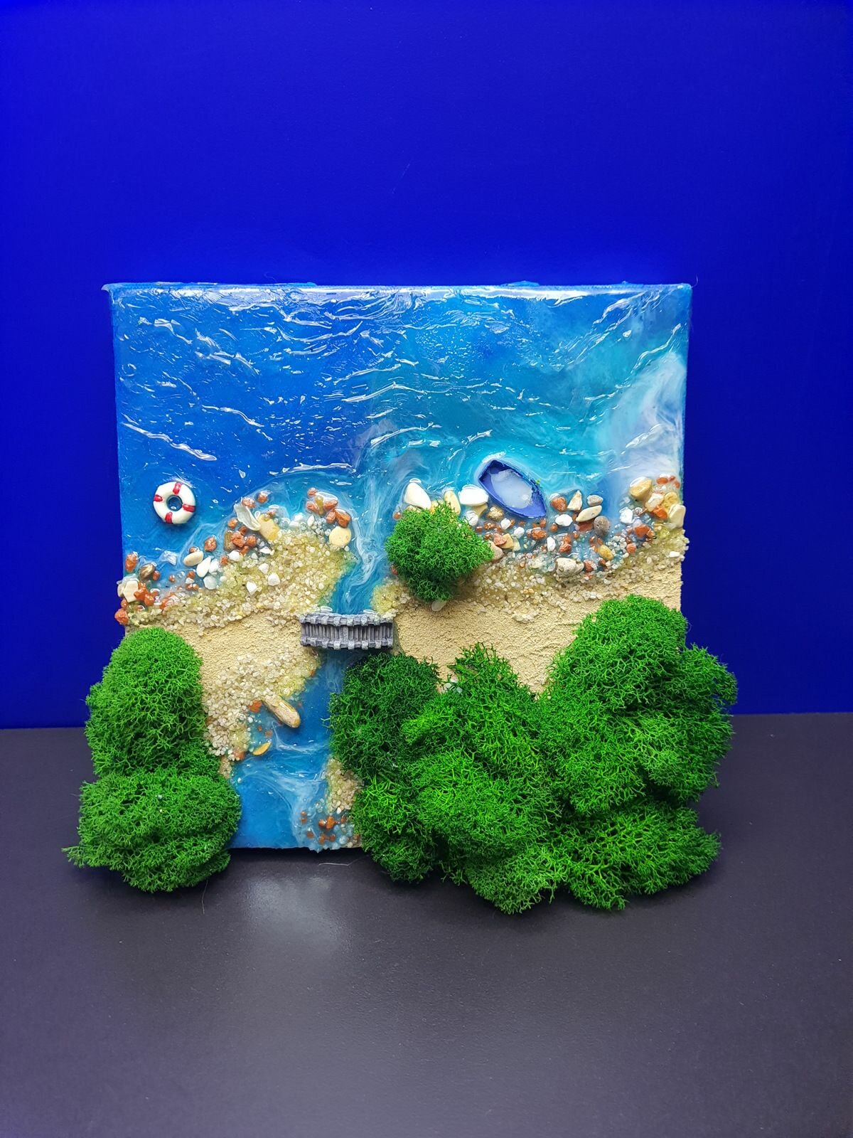 Панно картина объемная Морской берег