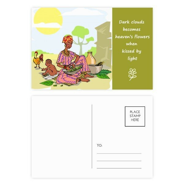 Пакет благодарностей в форме 20 почтовых открыток