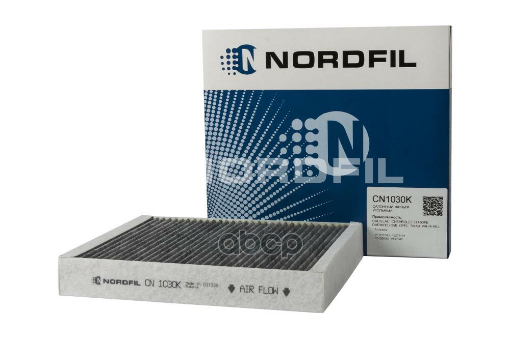 Фильтр салона угольный BUICK La Crosse / CADILLAC SRX II / CHEVROLET Malibu / CHEVROLET EUROPE DAEW NORDFIL арт. cn1030k