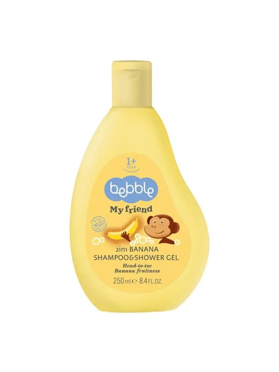 Шампунь-гель Bebble My Friend с ароматом банана 250 мл