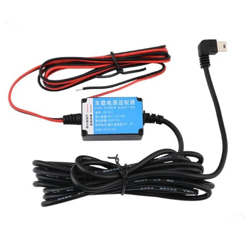 Выходной Удлинительный кабель постоянного тока 5 В, 3 А, автомобильное зарядное устройство 15 Вт, понижающий преобразователь, мини 5-контактный USB-адаптер для GPS смартфона, вход 11,6 В ~ 40 в