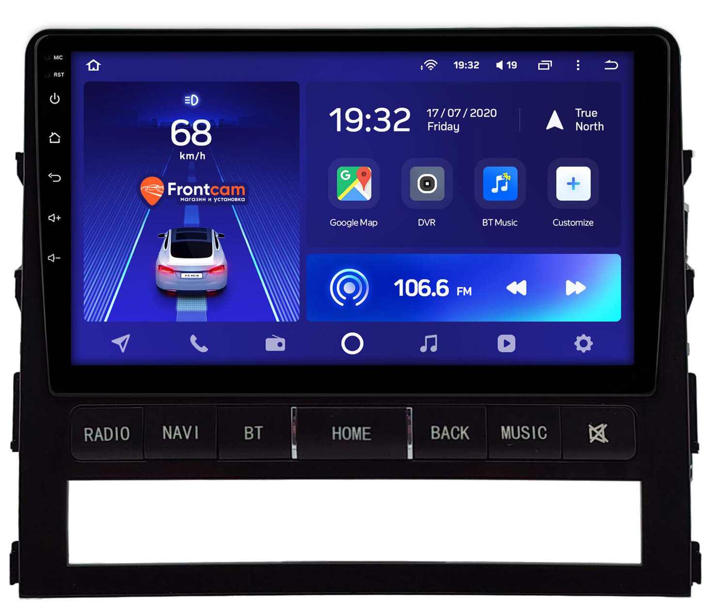 Штатная магнитола Toyota Land Cruiser 200 2015-2021 (авто без надписи JBL Synthesis) Teyes CC2L PLUS 2/32 9" RM-9-0445 Android 8.1 (DSP, IPS, AHD)