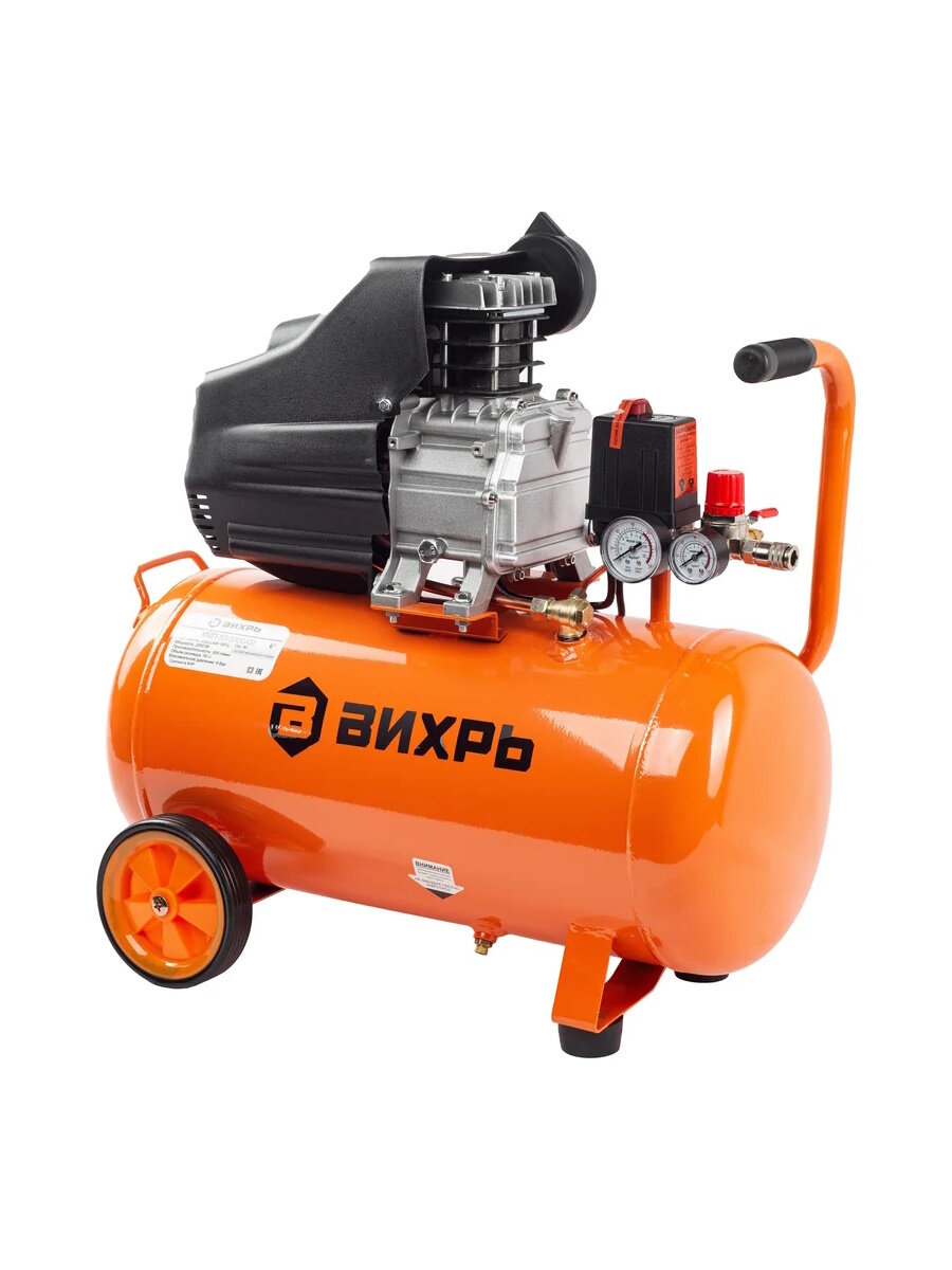 Компрессор Вихрь КМП-50/300АМ 74/3/12 2700 Вт, 8 бар, 2850 об/мин, 300 л/мин