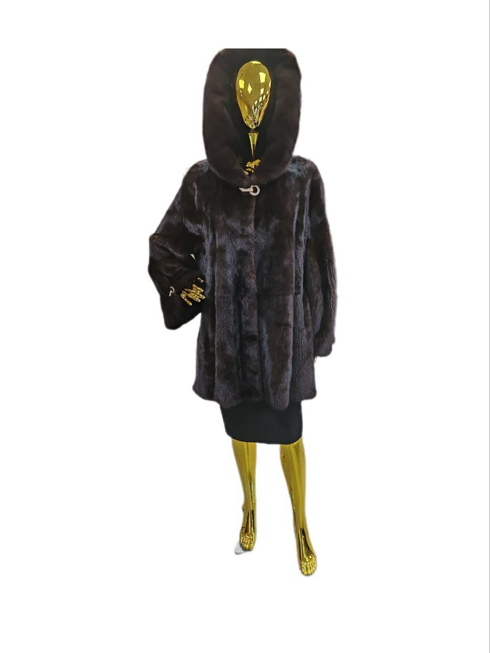 Полушубок из норки, размер 50