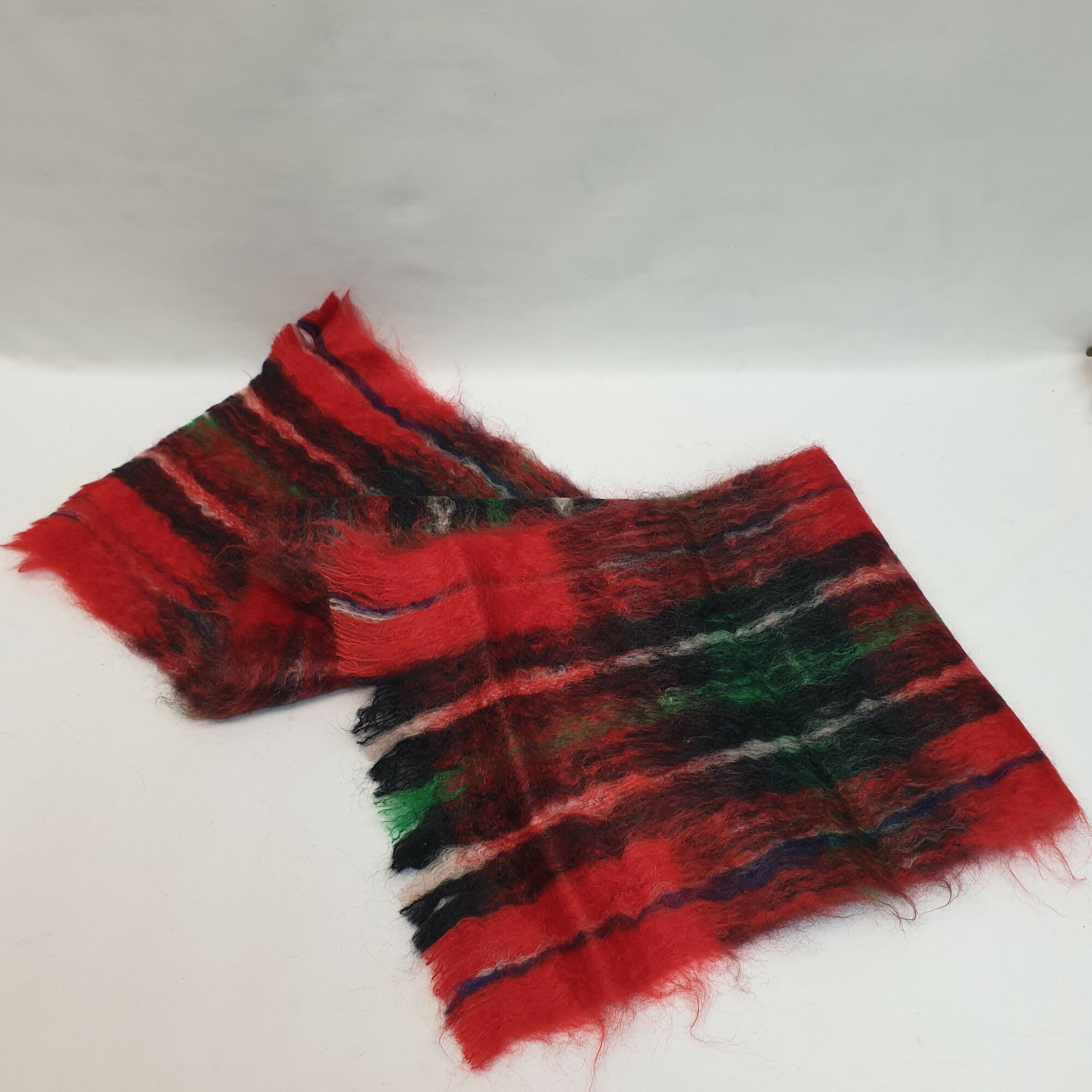 Шарф мохеровый 135х10 см. Винтаж СССР