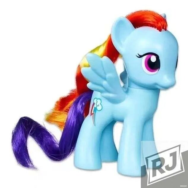 Пони My Little Pony фигурка Радуга Дэш, голубой, из ABS пластика, для девочек, 1 шт.