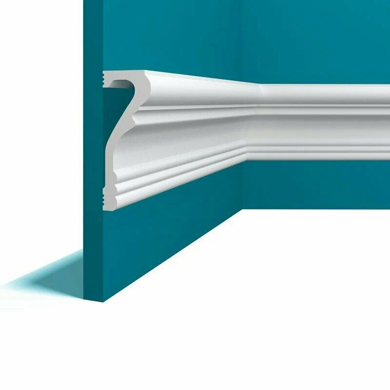 Молдинг ударопрочный Р74 Перфект Плюс 2 метра. 100*38мм под покраску