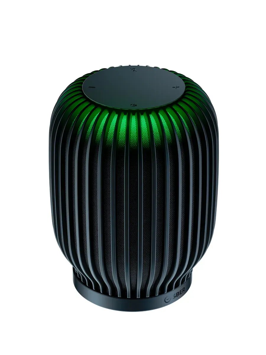 Умная колонка Sber SBDV-00090A SberBoom, черная материя, с GigaChat