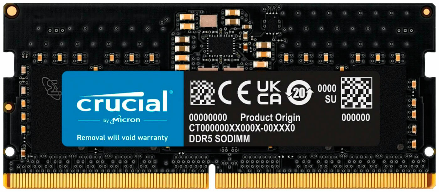 Оперативная память Crucial DDR5 8GB 5600MHz SODIMM (CT8G56C46S5)