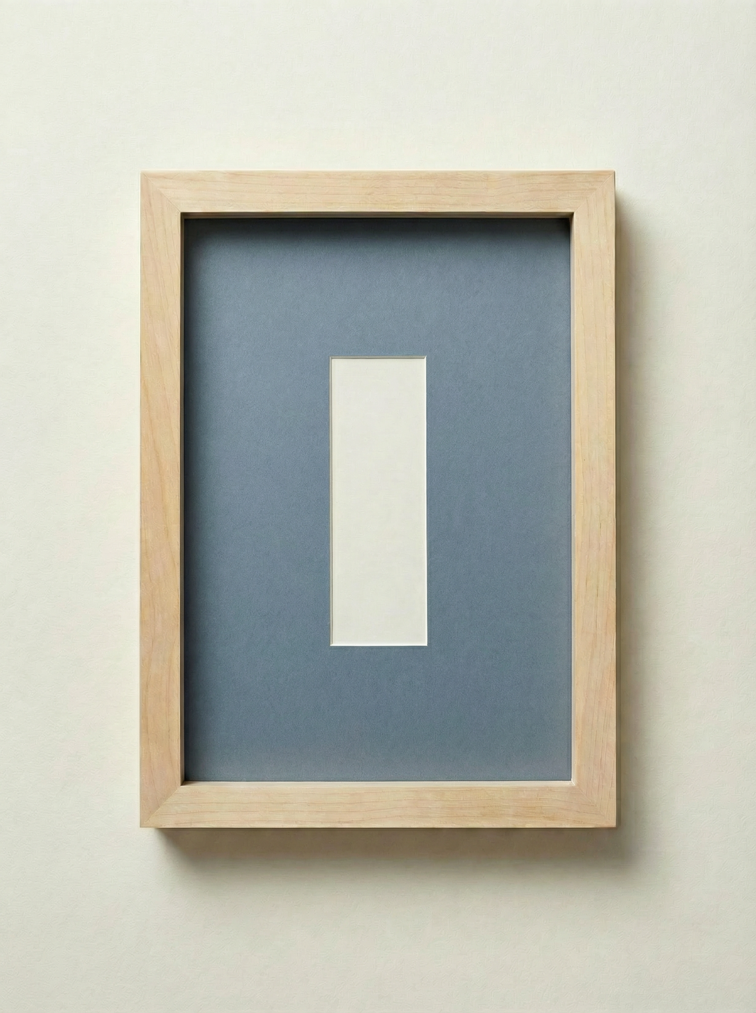 Деревянная рамка Ramio 21х30 см с паспарту для фото из фотобудки 15х5 см, голубой цвет