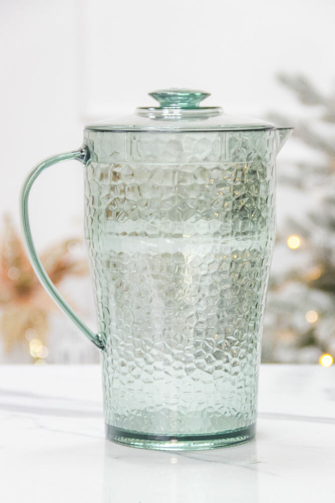 Кувшин для напитков крэп, серо-голубой, пластик, 25х13 см, Koopman International 179650940