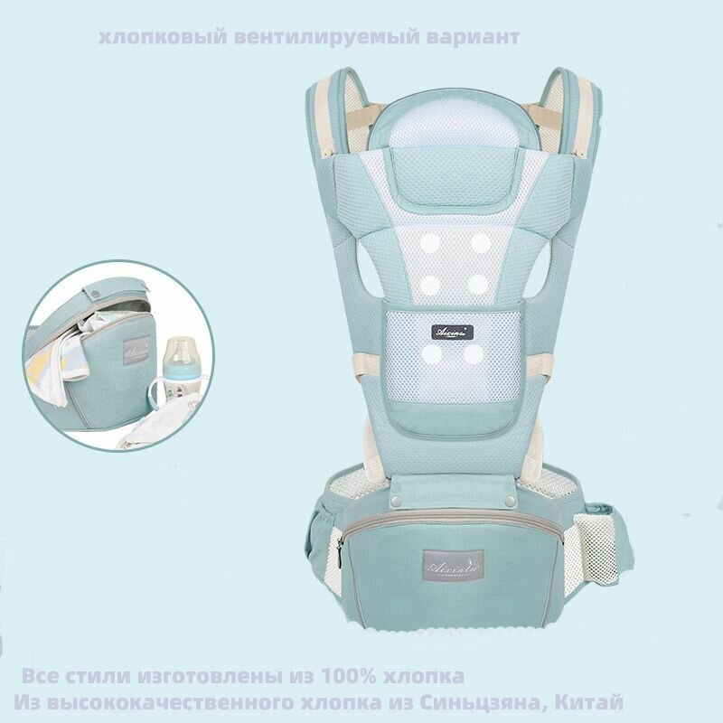 Рюкзак - Кенгуру переноска для новорожденных 4в1, переноска для малышей с рождения до 16 кг Hunter -lj