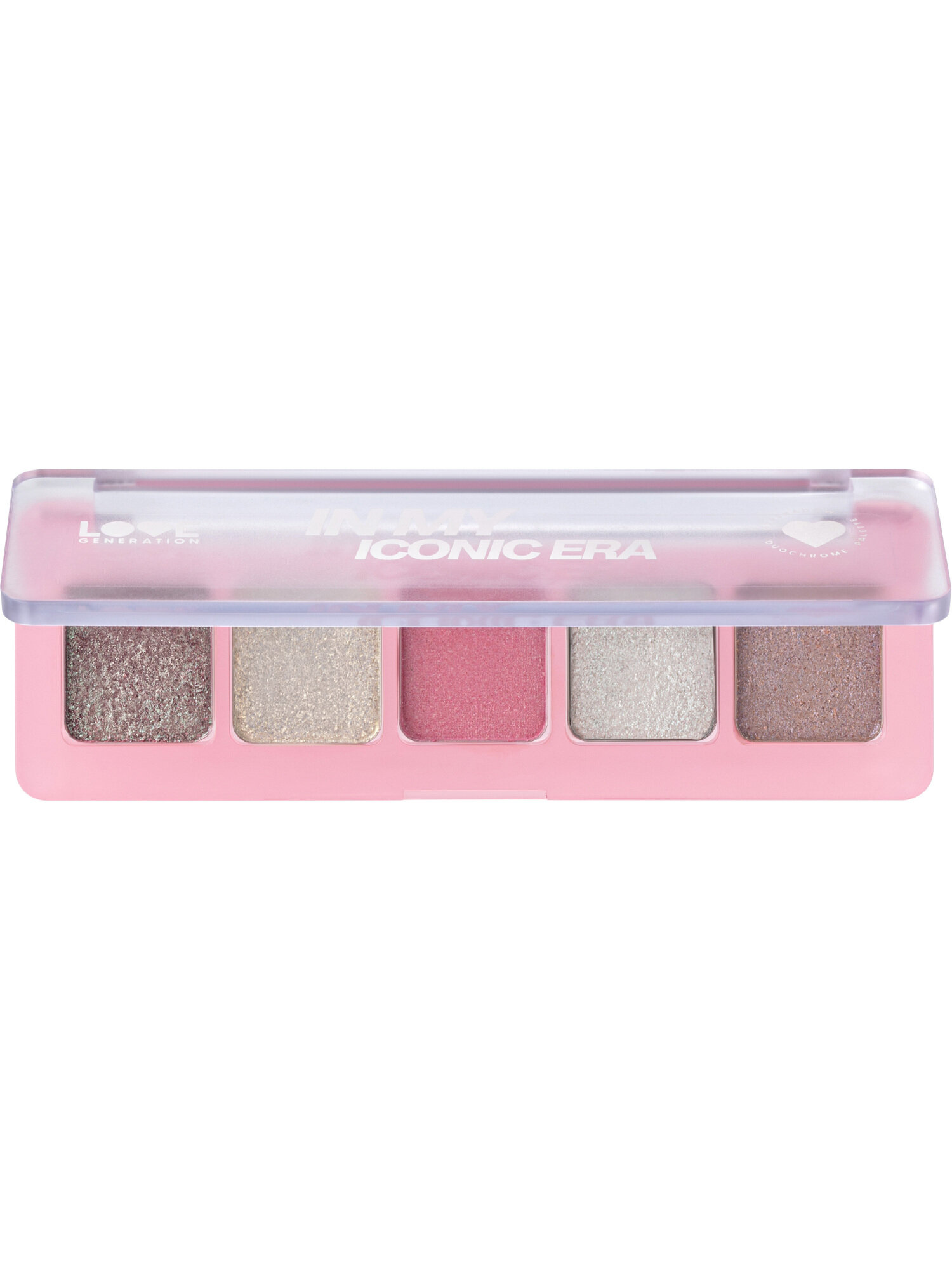 Палетка дуохромных теней Love Generation In My Iconic Era, высокая степень пигментации,5 оттенков, тон 01, 5 г