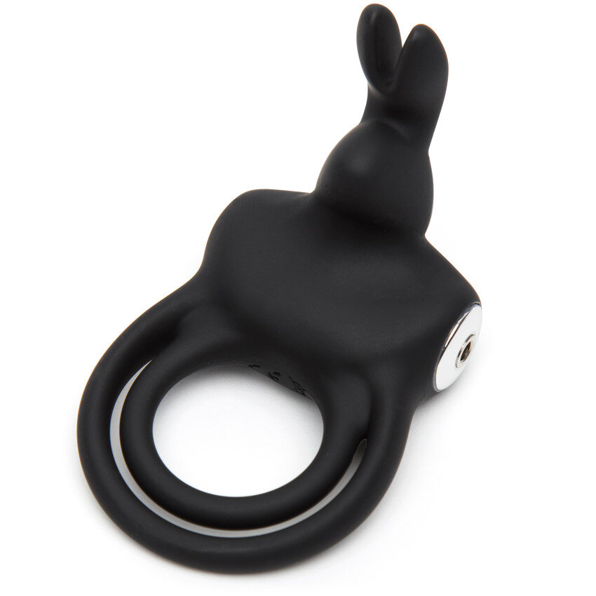 Lovehoney LTD Вибронасадка с кольцом Happy Rabbit Cock Ring черная Кольца и насадки/Виброкольца
