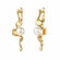 Серьги GINA DREAMS, жемчуг культивированный, размер 40 мм, золотистый