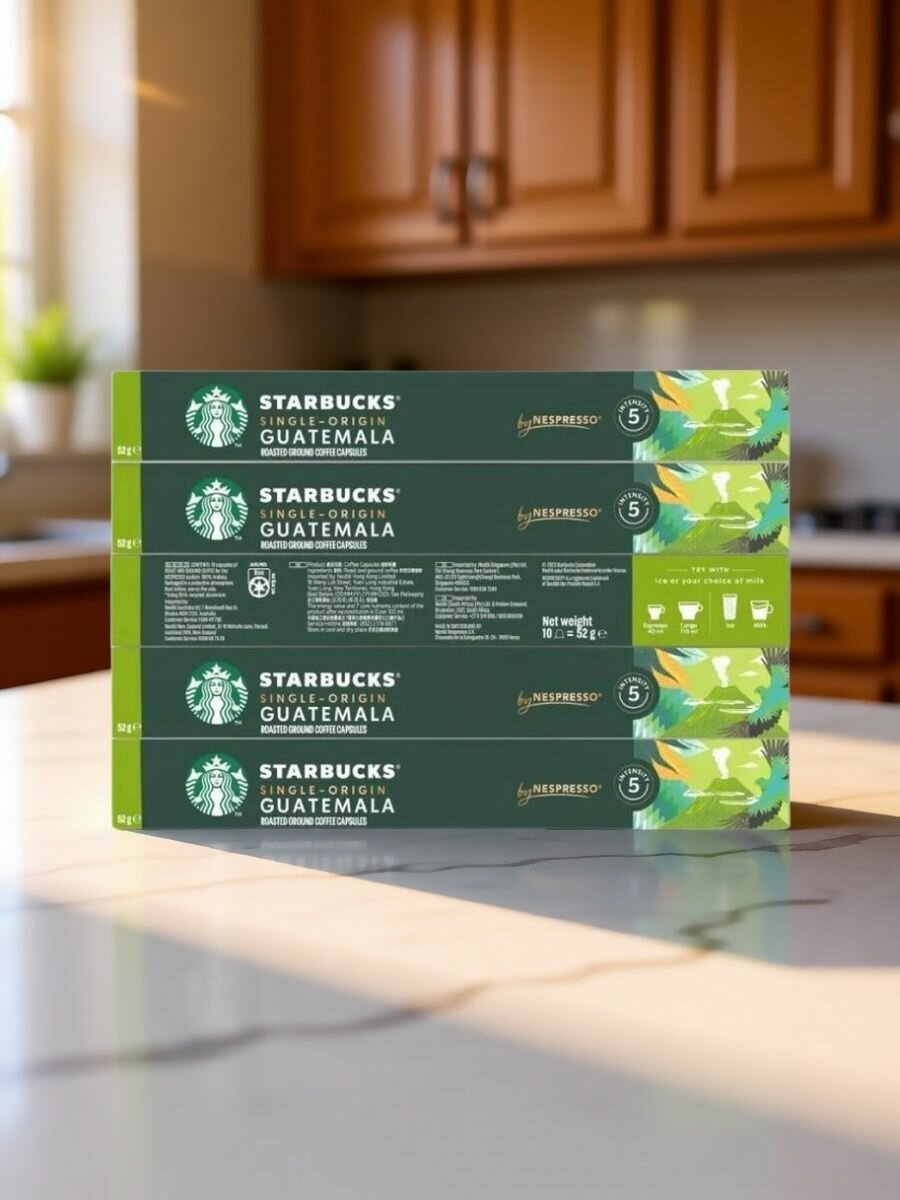 Кофе в капсулах Starbucks Single-Origin Guatemala, 10 капсул* 5 упаковок