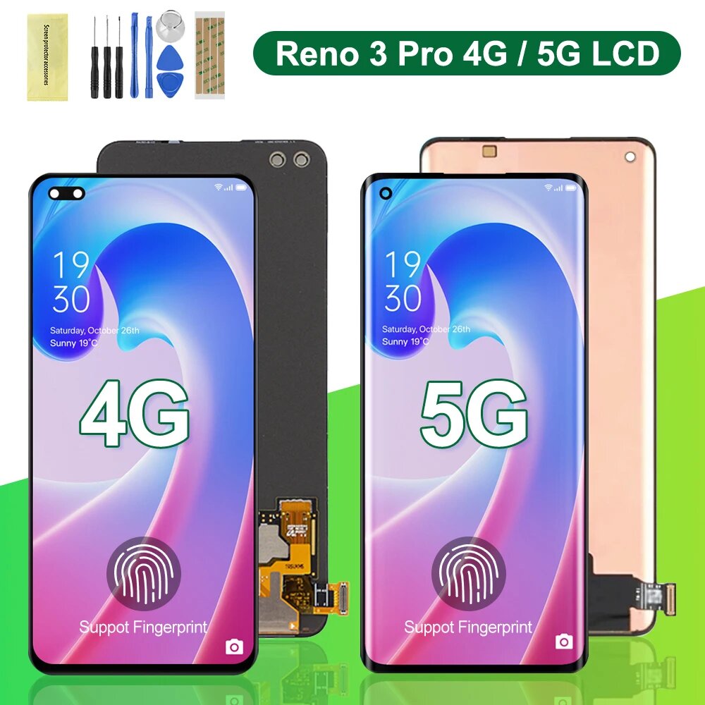 Дисплей в сборе OPPO Reno3 Pro 5G No Frame, 5G