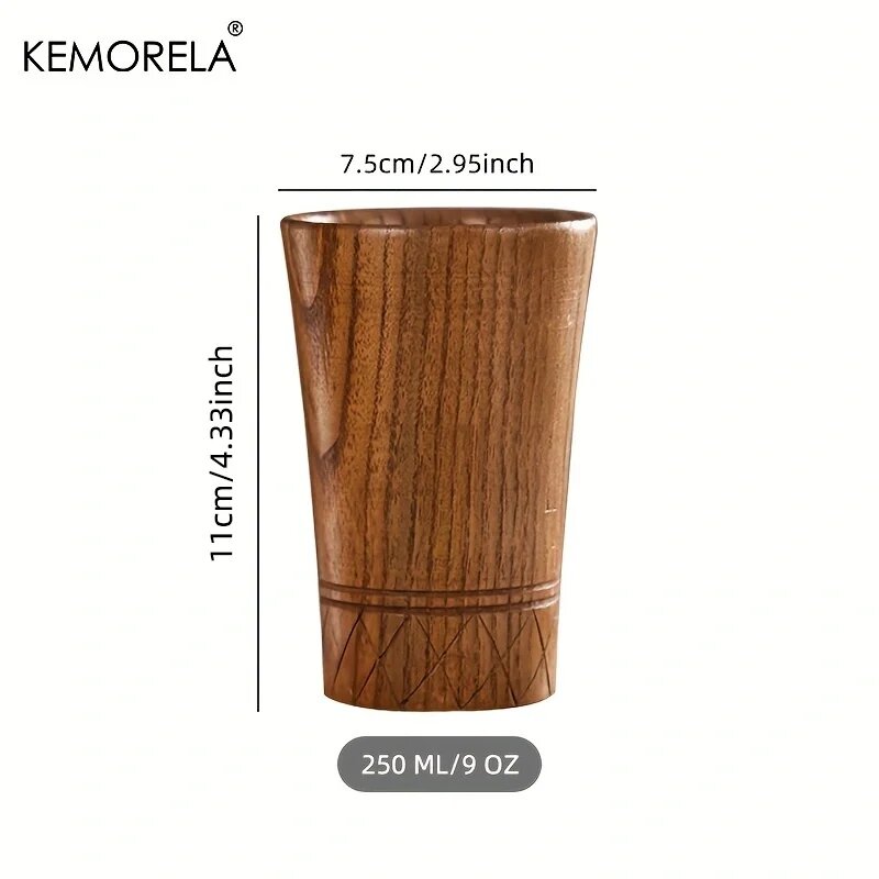 Деревянная кружка KEMORELA, 250 мл, японский стиль, Цвет: 1PCS