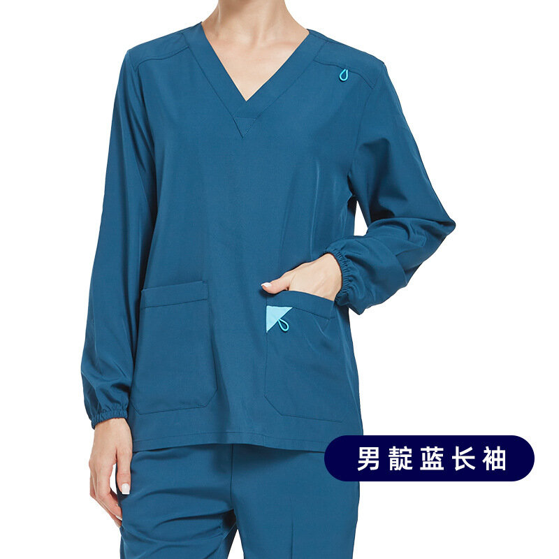 Быстросохнущие эластичные хирургические костюмы, женские хирургические униформы, мужские хирургические униформы с длинными и короткими рукавами, летние хирургические костюмы.