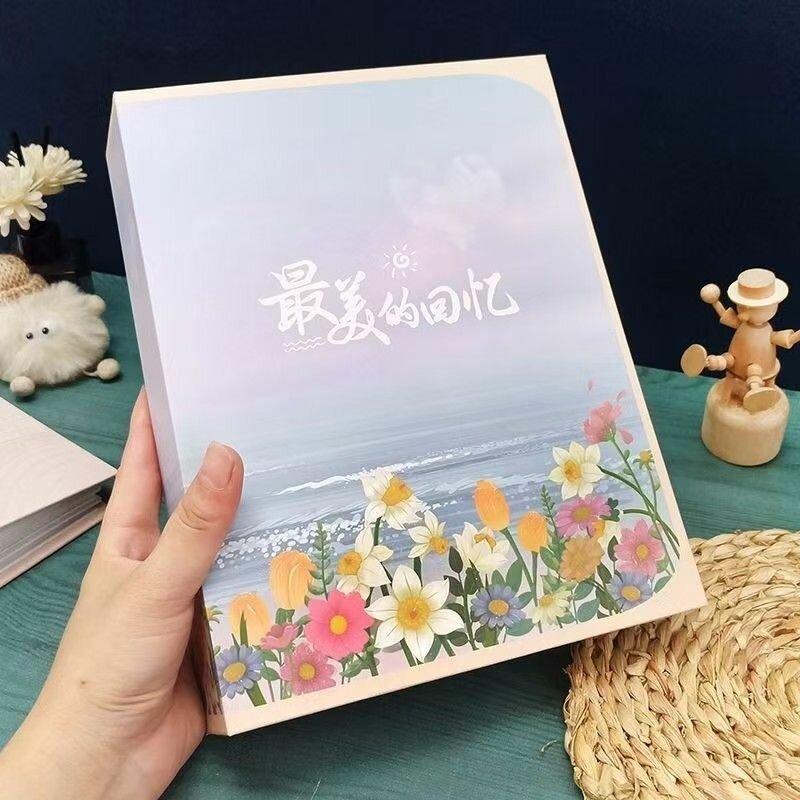 Фотоальбом в одной упаковке: семейный фотоальбом, фотоальбом для пар, памятный альбом для записи роста ребенка, детский фотоальбом с вкладными страницами.