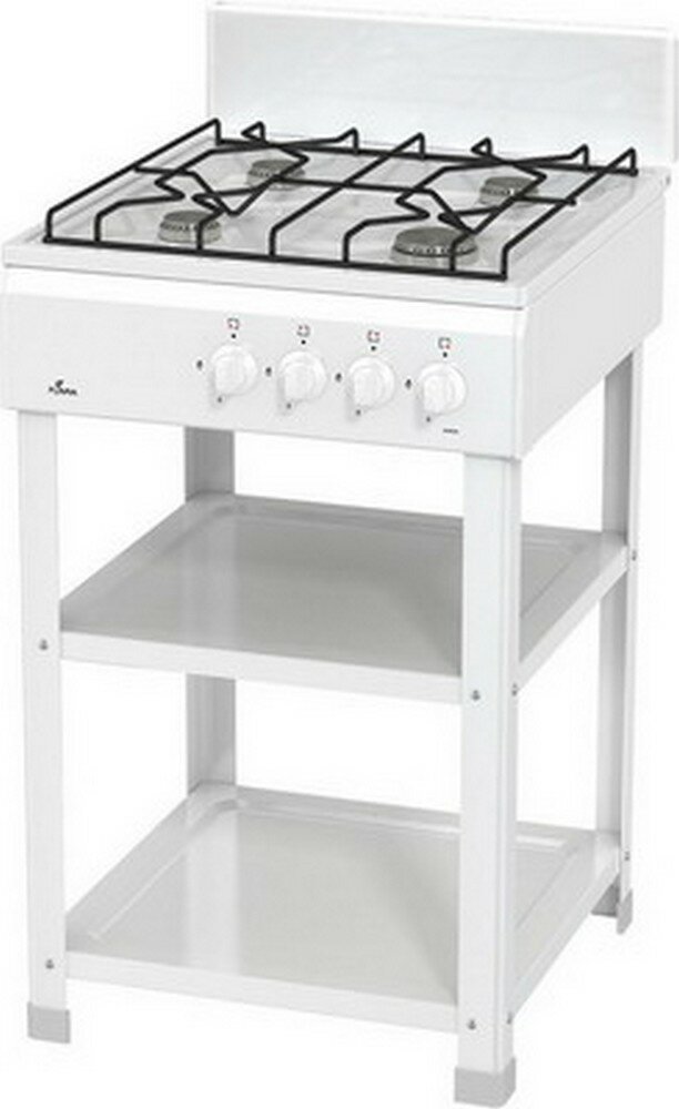 Газовая плита Flama Газовая плита Flama AVG 1402 W 50 см, 4 конфорки, эмаль, белый