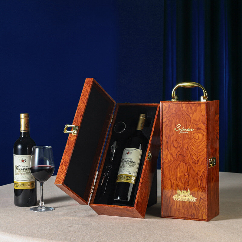 Подарочная коробка в наличии, новая модель подарочной коробки с двойной упаковкой, коробка для вина, пустая коробка, коробка премиум-класса.