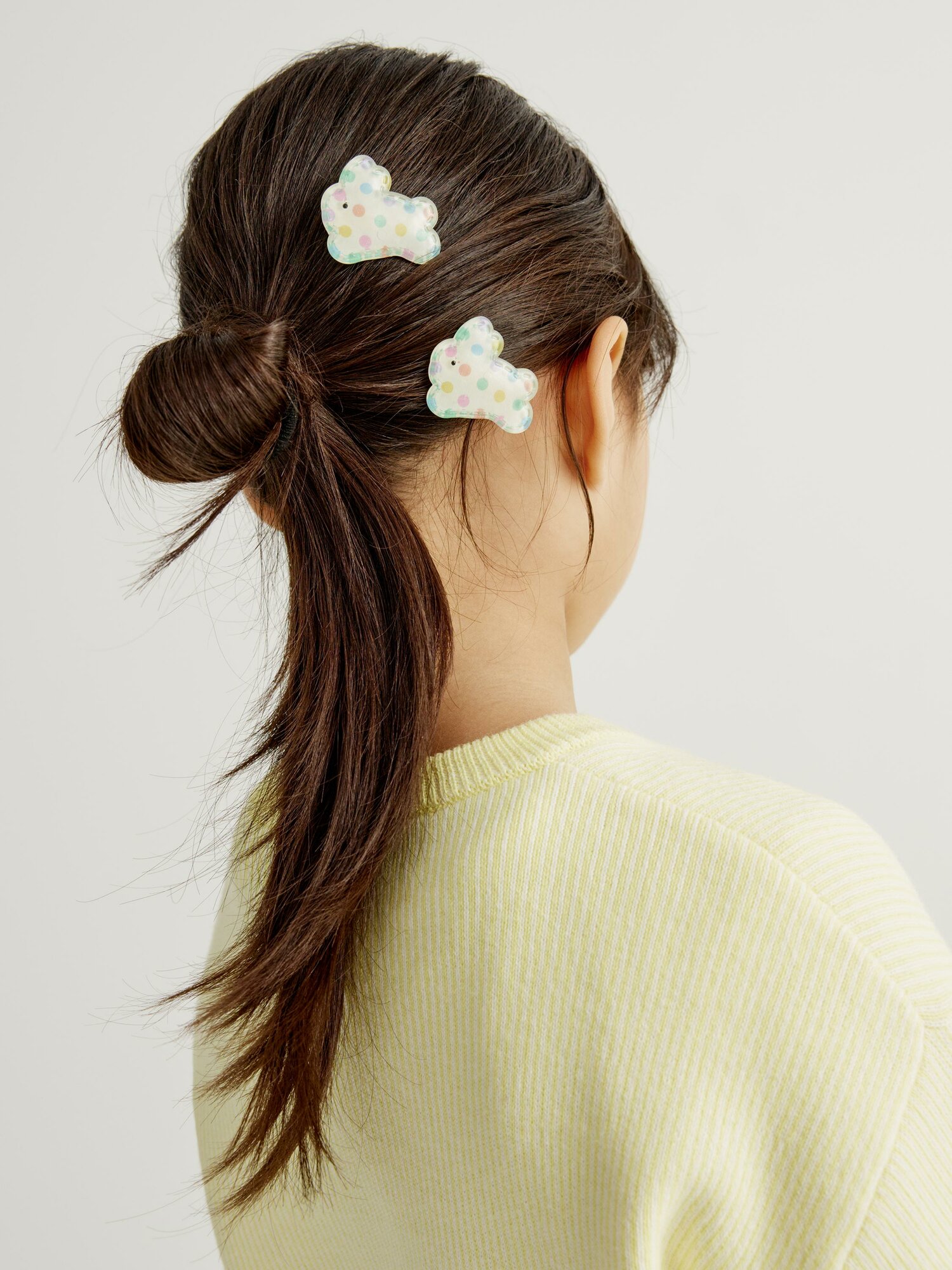 Заколка для волос зажим с декором в наборе из 2 шт.