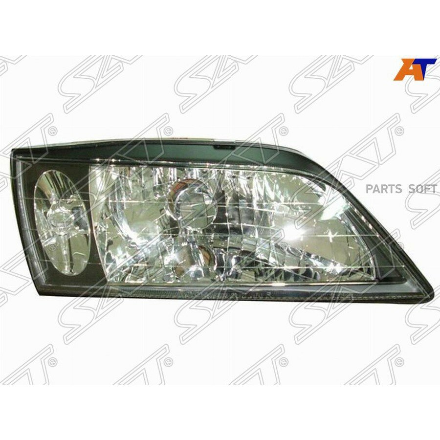 Фара Toyota Carina (T210) 97-01 (Справа/ чёрная) от официального дистрибьютора, SAT, артикул ST20402BR