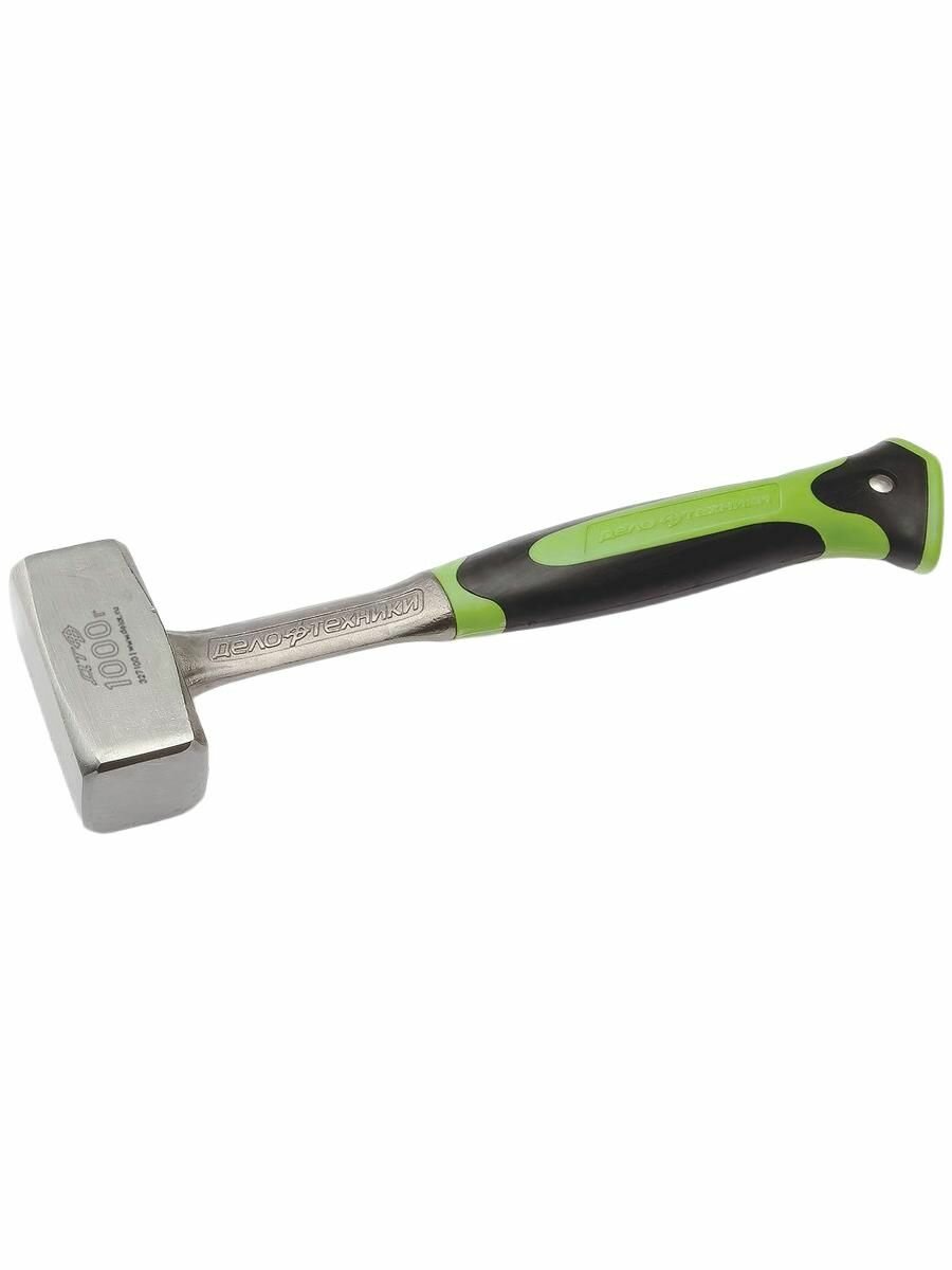 Кувалда слесарная Дело Техники, цельнокованная, обрезиненная, 1000 гр, 327100