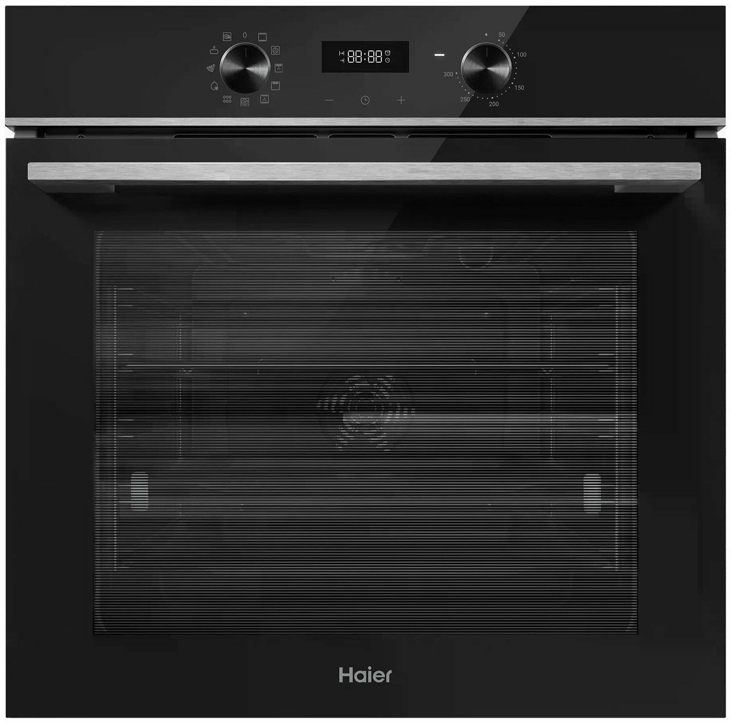 Духовой шкаф Haier "HOQ-R2ARN3BX", электрический, с грилем, черный