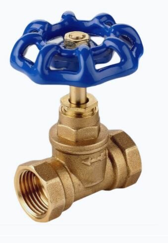 Вентиль запорный муфтовый полнопроходной синий 1 1/4" 15Б3р AQUALINK