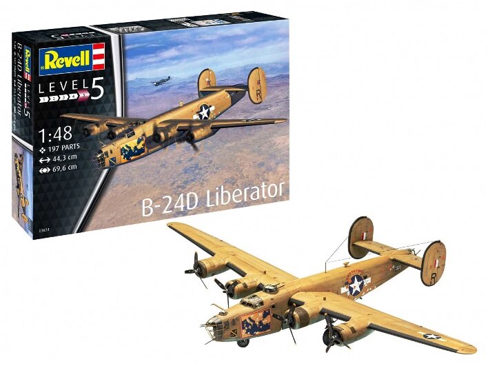 03831 Revell Бомбардировщик B-24D Liberator 1/72
