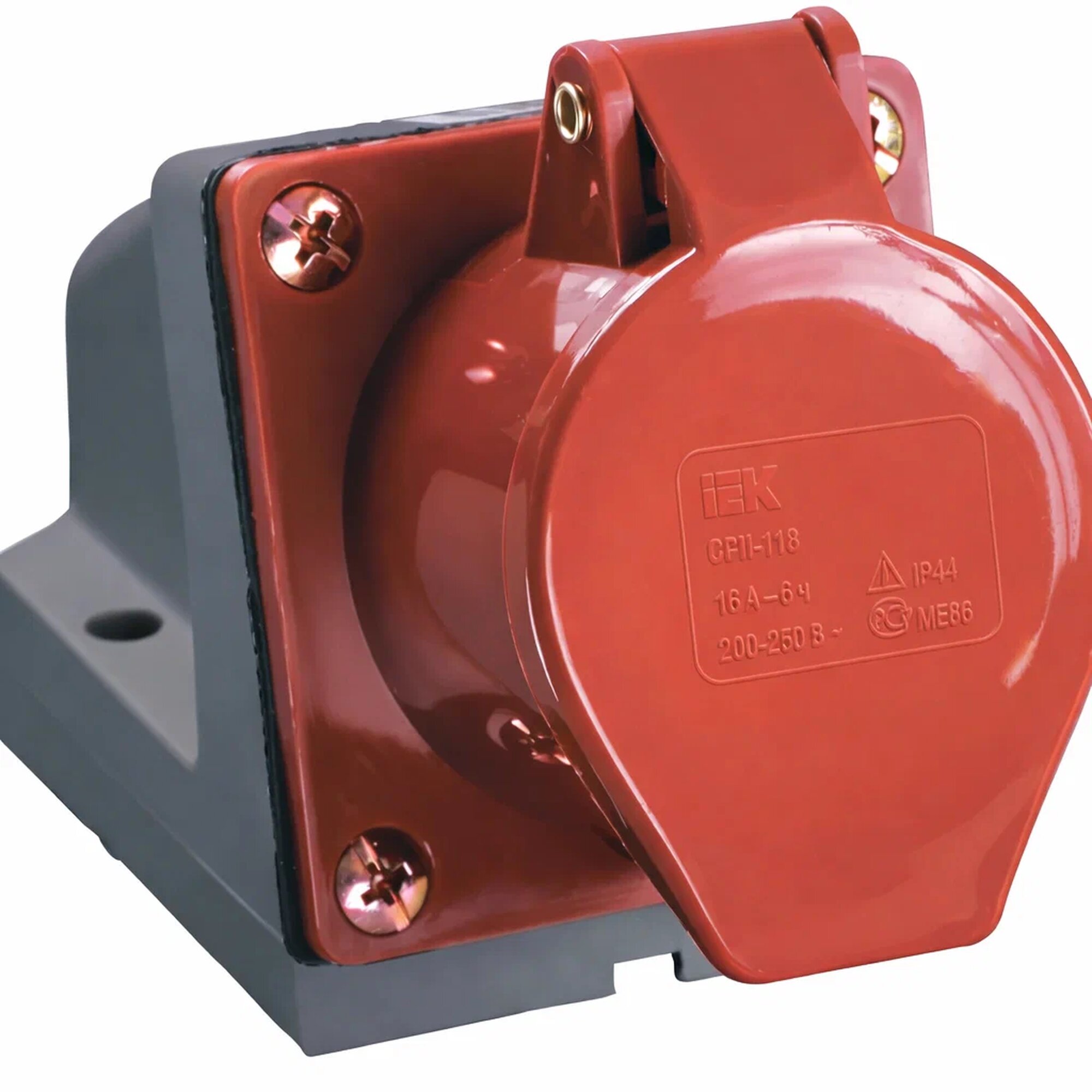 Розетка стационарная ССИ-125 3Р+РЕ+N 32А 380-415В IP44 IEK