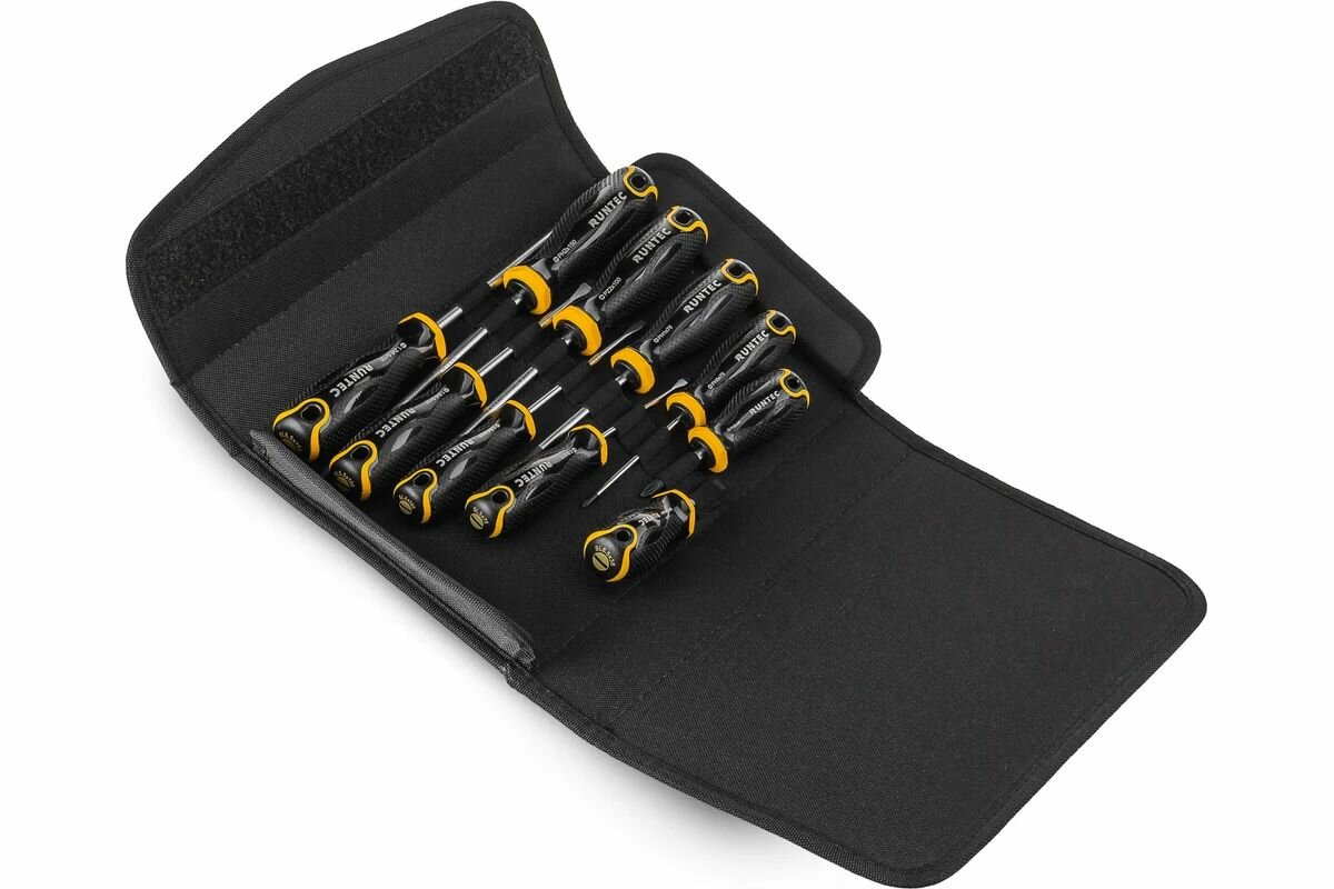 Набор отверток S2 в сумке, 10 предметов RUNTEC RT-SD1BX10