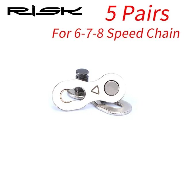 Замки для велосипедной цепи RISK 6-7-8 Speed, 5 шт.