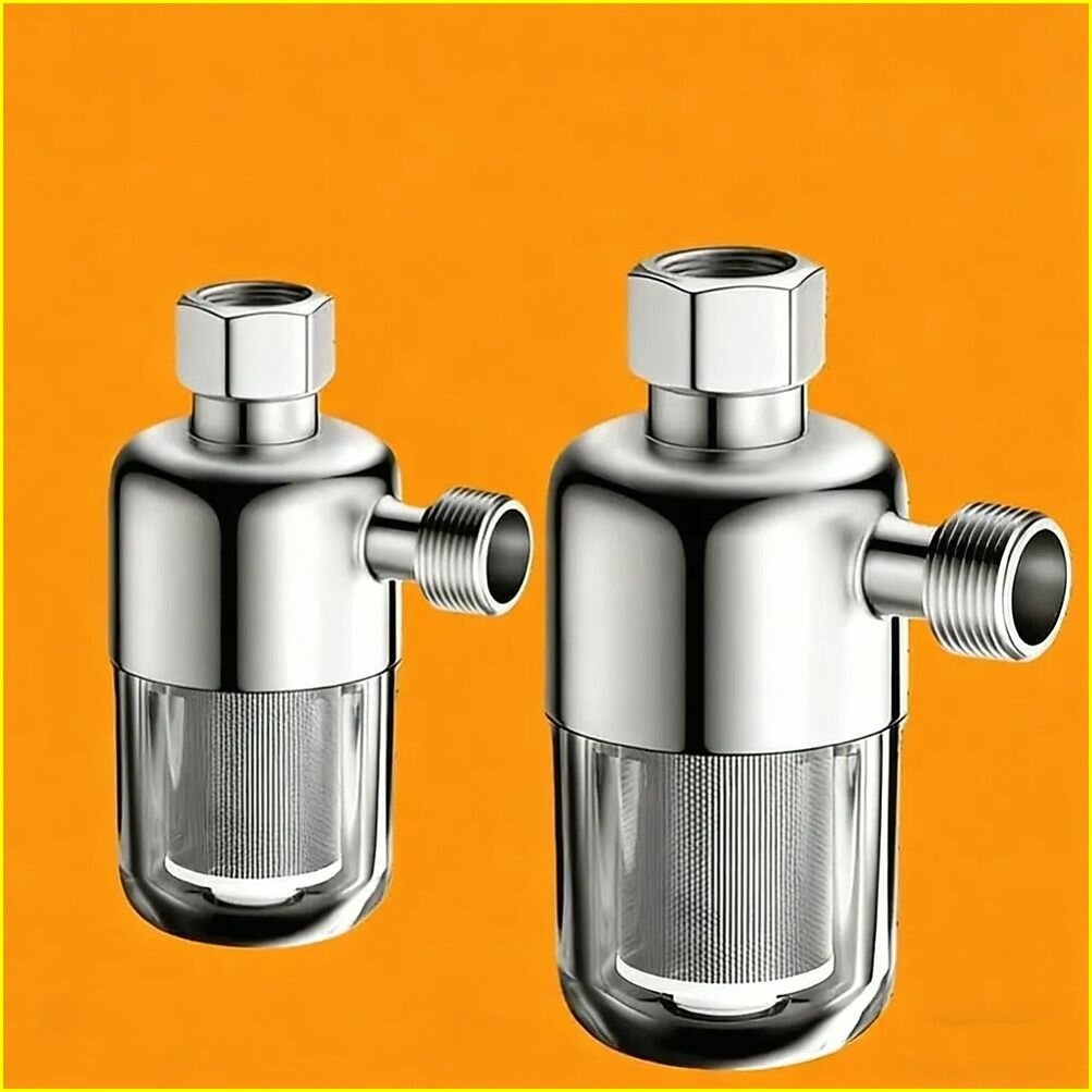 Небольшой Фильтр для воды, душа многоразовый промывной грубой очистки 40 мкм . Предфильтр для защиты бойлера, посудомоечной и стиральной машины(100% KDF55)