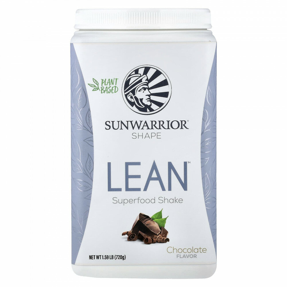 Sunwarrior, Shape, Lean™, коктейль с суперфудами, со вкусом шоколада, 720 г (1,59 фунта)