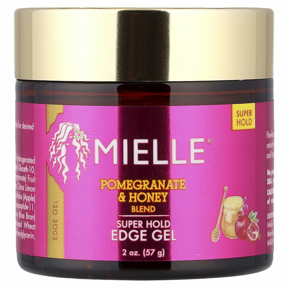 Mielle, Super Hold Edge Gel, смесь граната и меда, 57 г (2 унции)