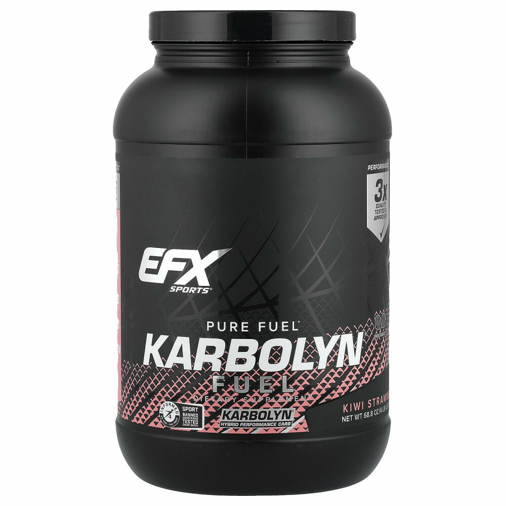 EFX Sports, Karbolyn® Fuel, со вкусом киви и клубники, 1950 г (4 фунта, 4,8 унции)