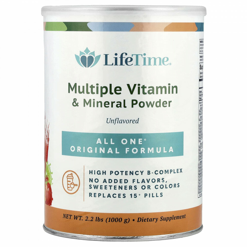 All One, Nutritech, Original Formula, мультивитаминный и минеральный порошок, без добавок, 1000 г (2,2 фунта)